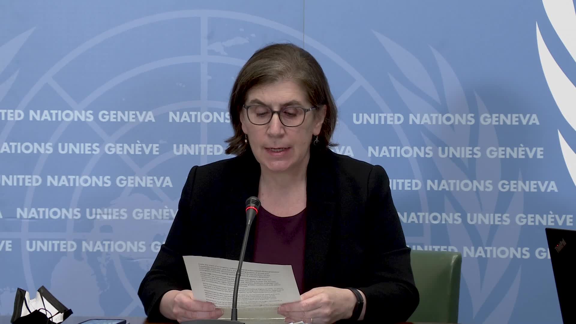 UNOG Bi-weekly press briefing: UN Human Rights Spokesperson Liz ...